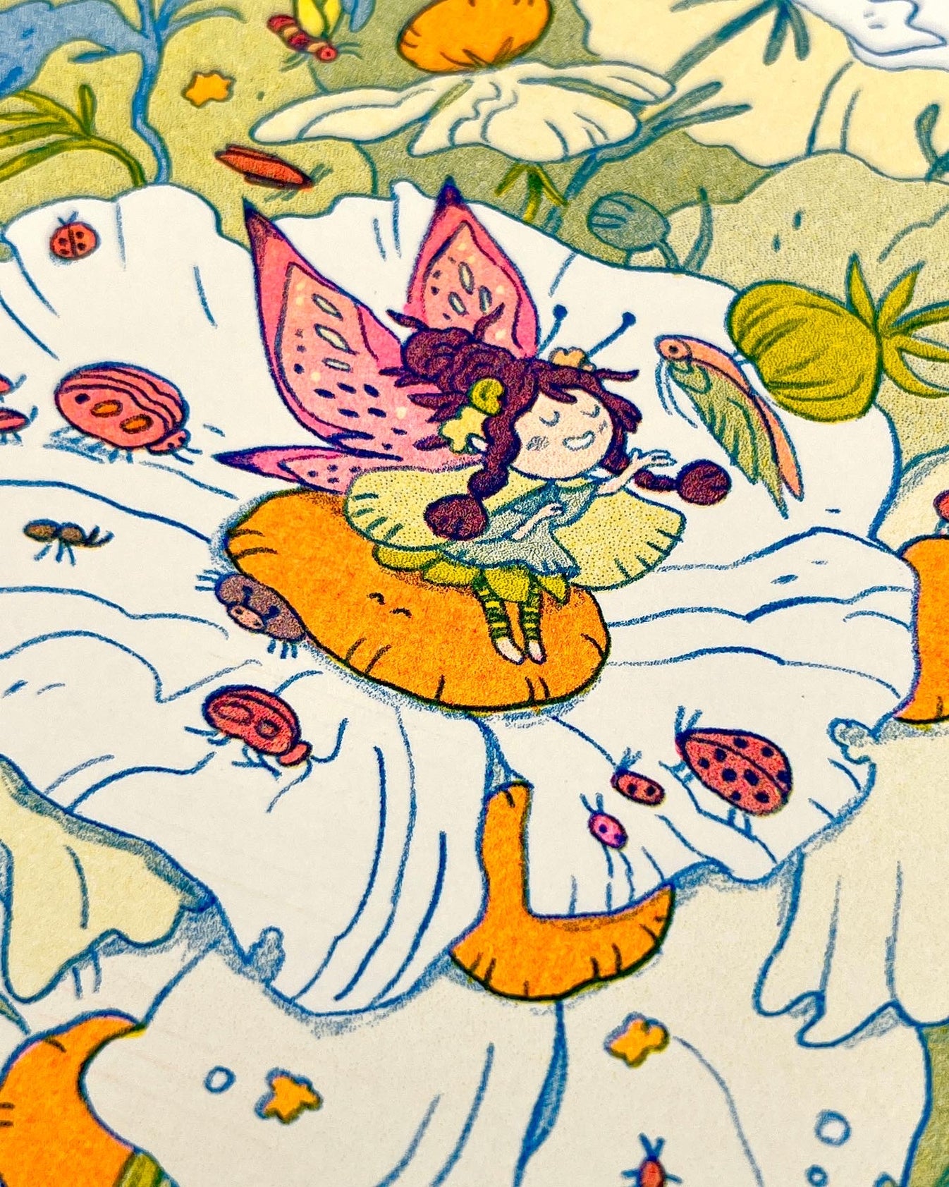 Bug Fairy Riso Print – natalie andrewson