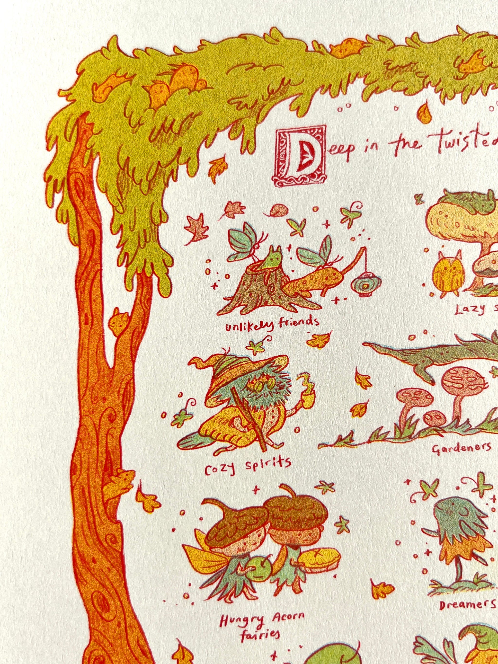 The Creatures of Autumn Riso Print – natalie andrewson