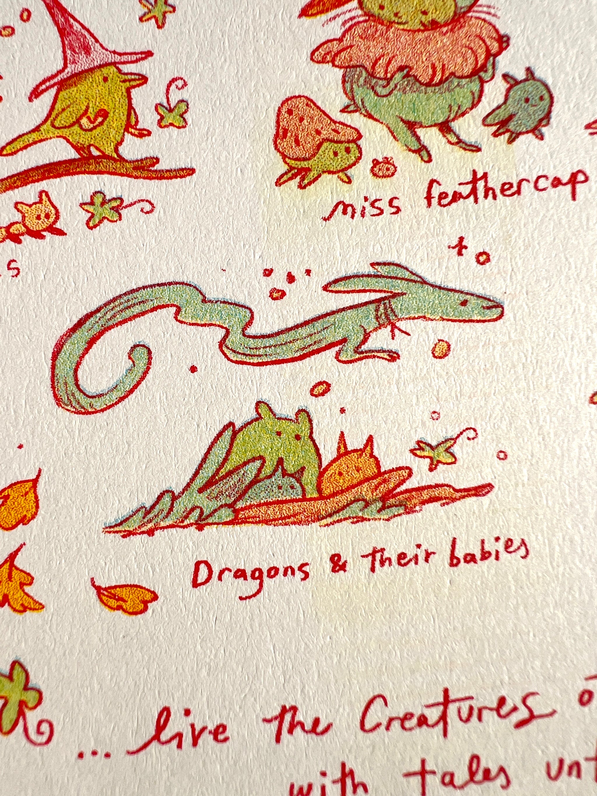 The Creatures of Autumn Riso Print – natalie andrewson