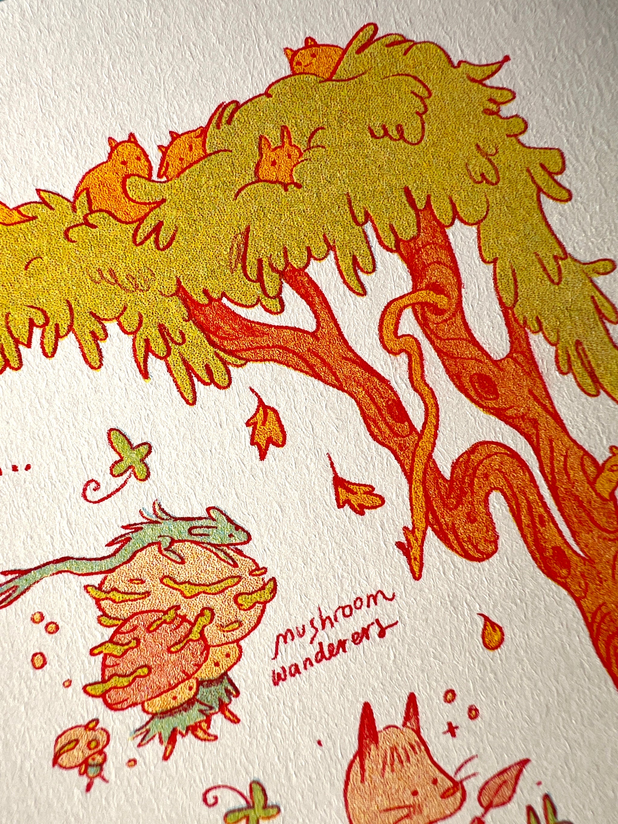 The Creatures of Autumn Riso Print – natalie andrewson