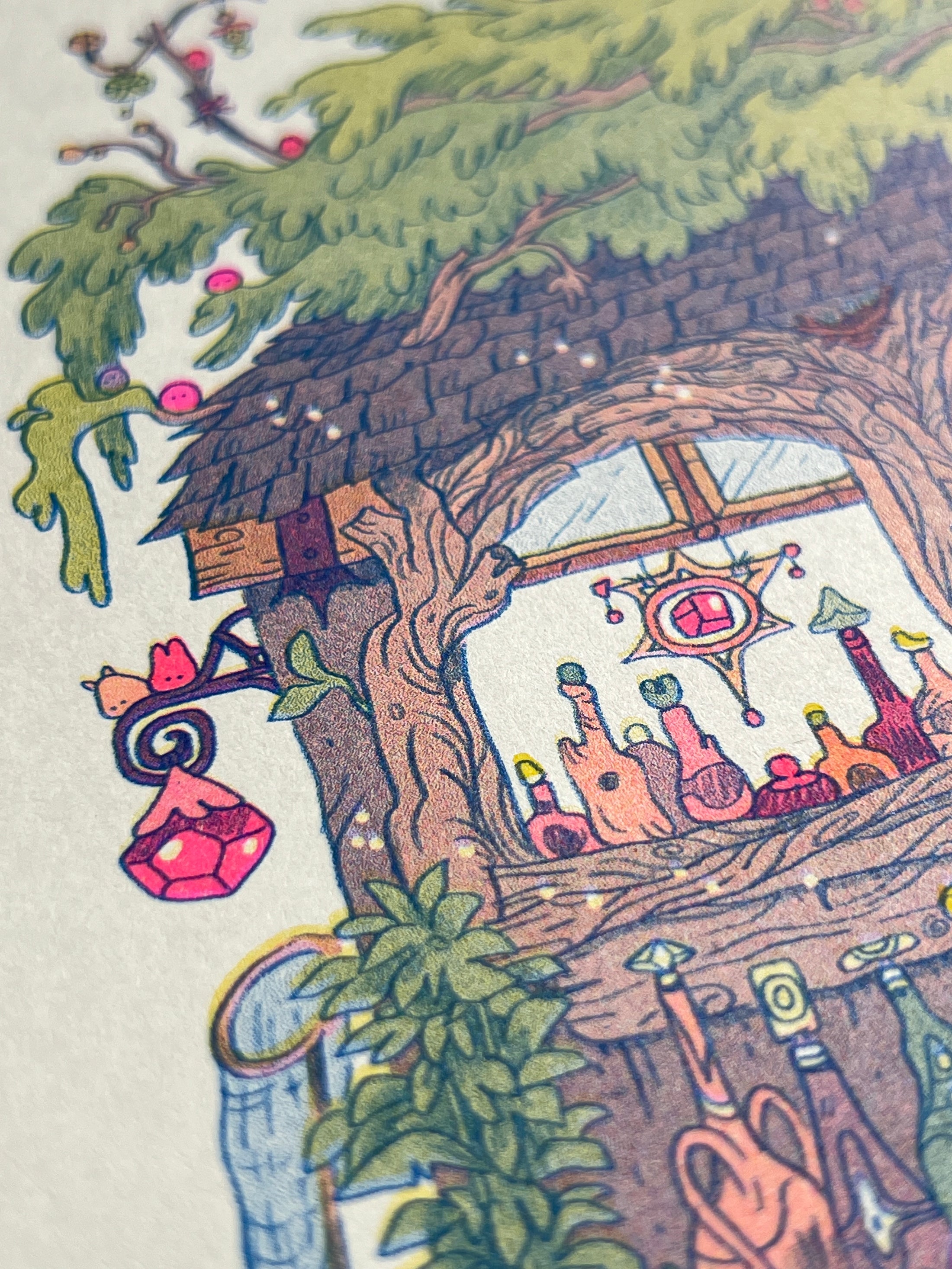 Little Witch House Riso Print – natalie andrewson