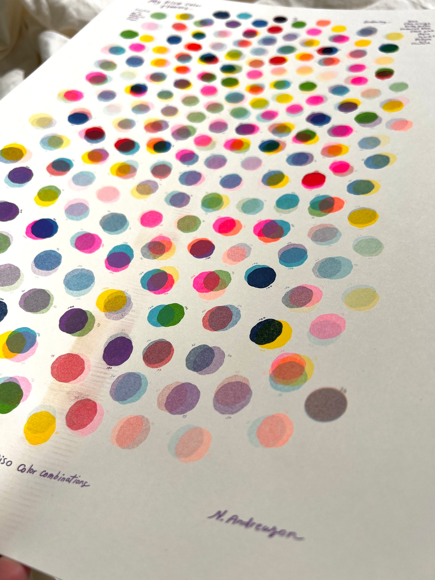 My Riso Flavors *New* 11x17 Color Chart in Nine Colors – natalie andrewson