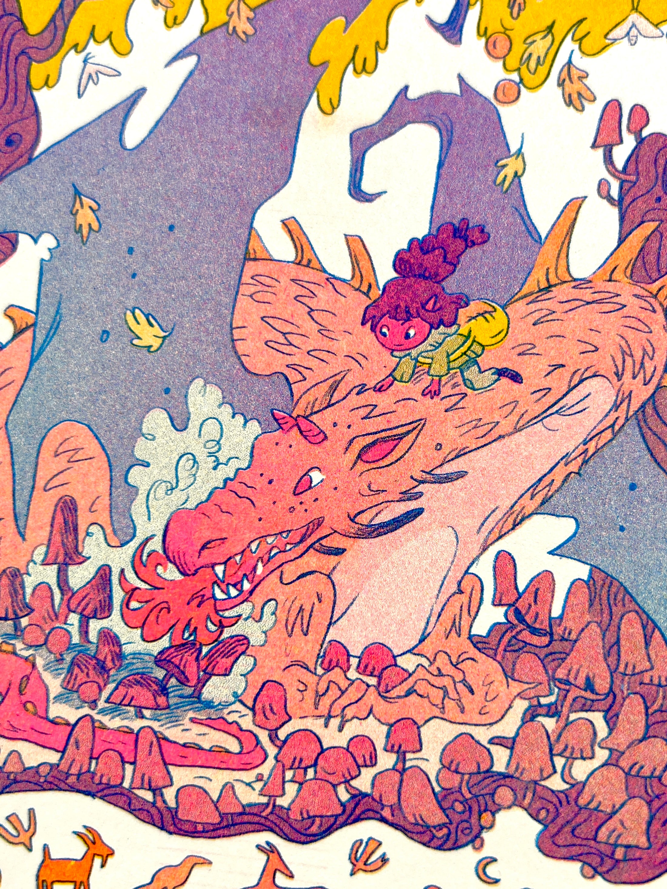 Fall Dragon Riso Print – natalie andrewson