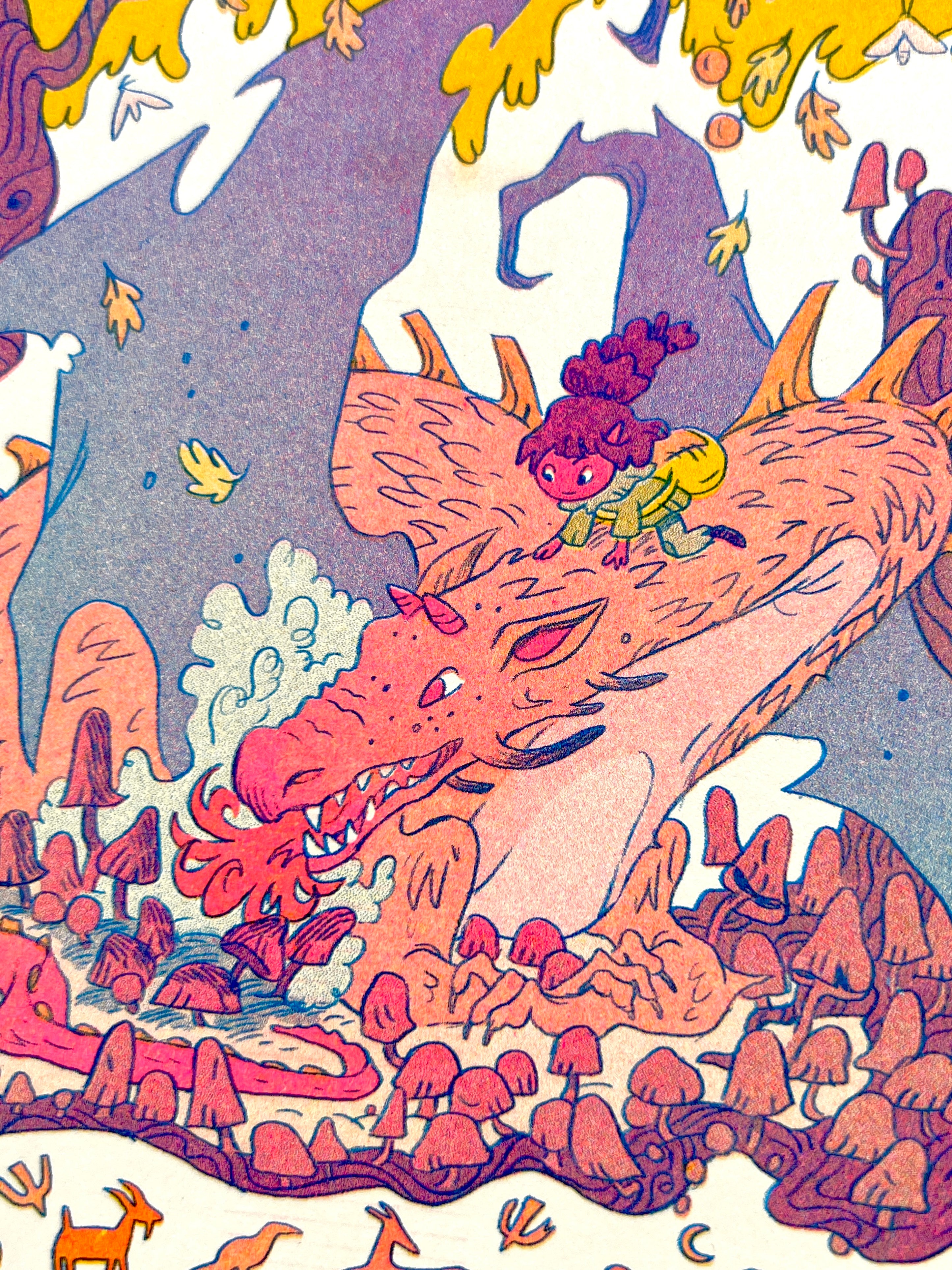 Fall Dragon Riso Print – natalie andrewson
