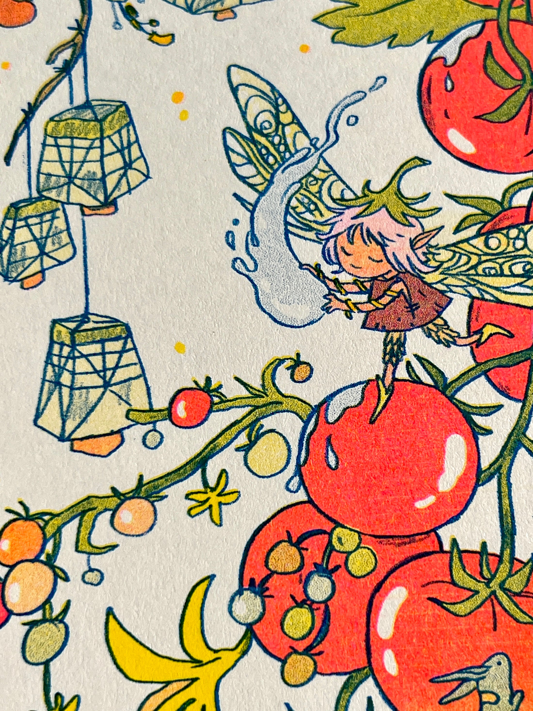 Sunflower Fairy Riso Print – natalie andrewson