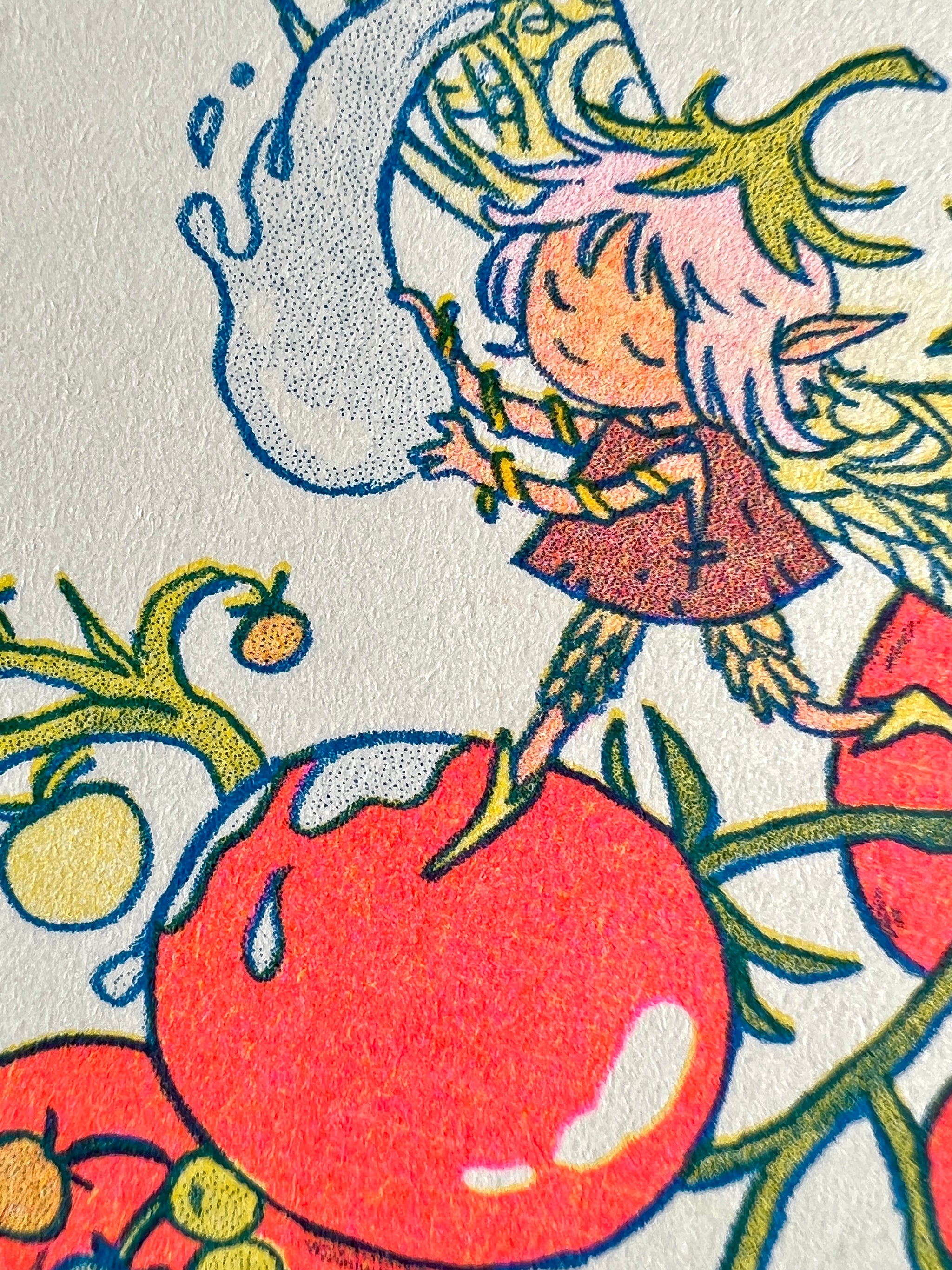 Sunflower Fairy Riso Print – natalie andrewson