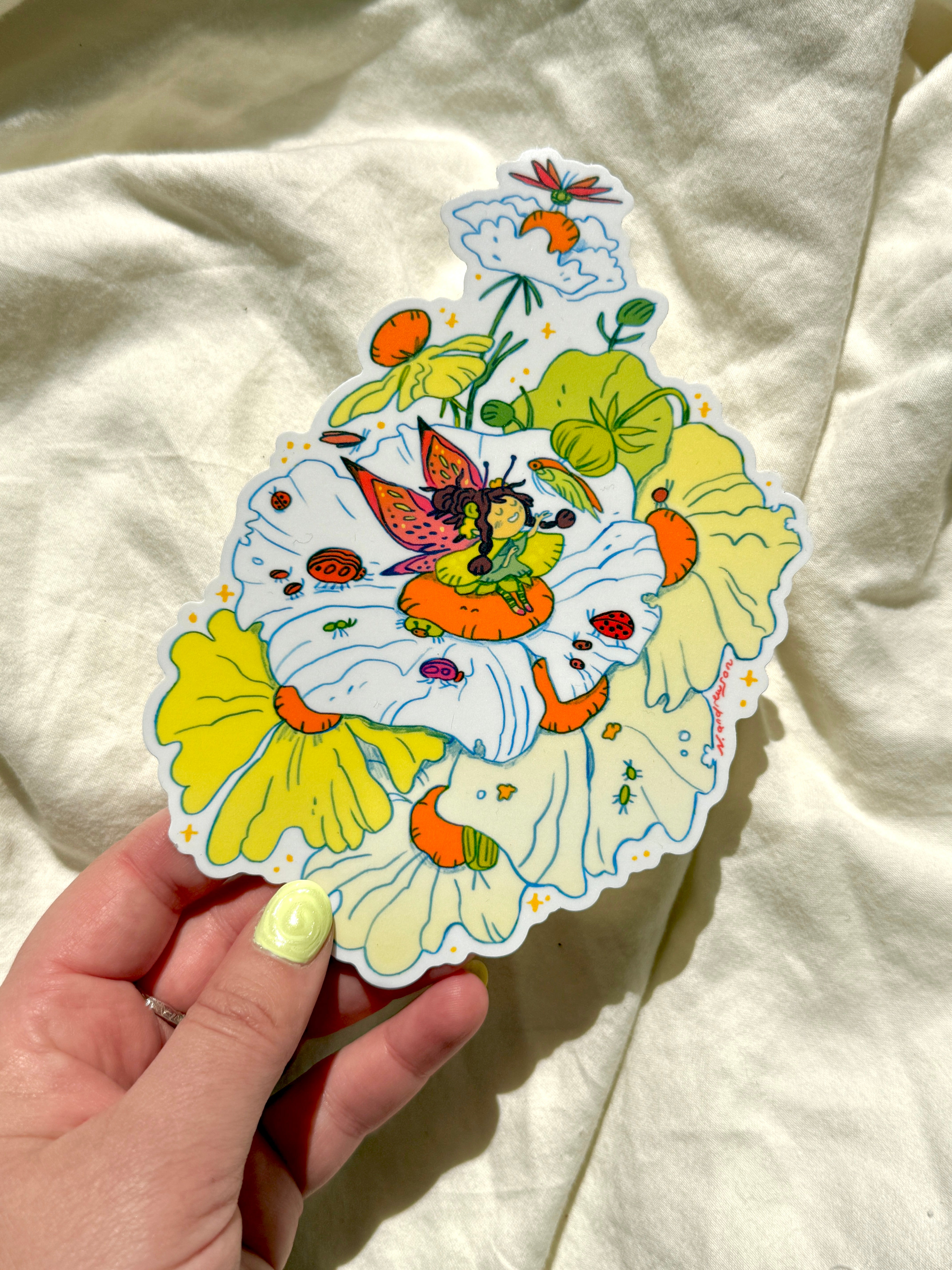 Bug Fairy Large Sticker – natalie andrewson