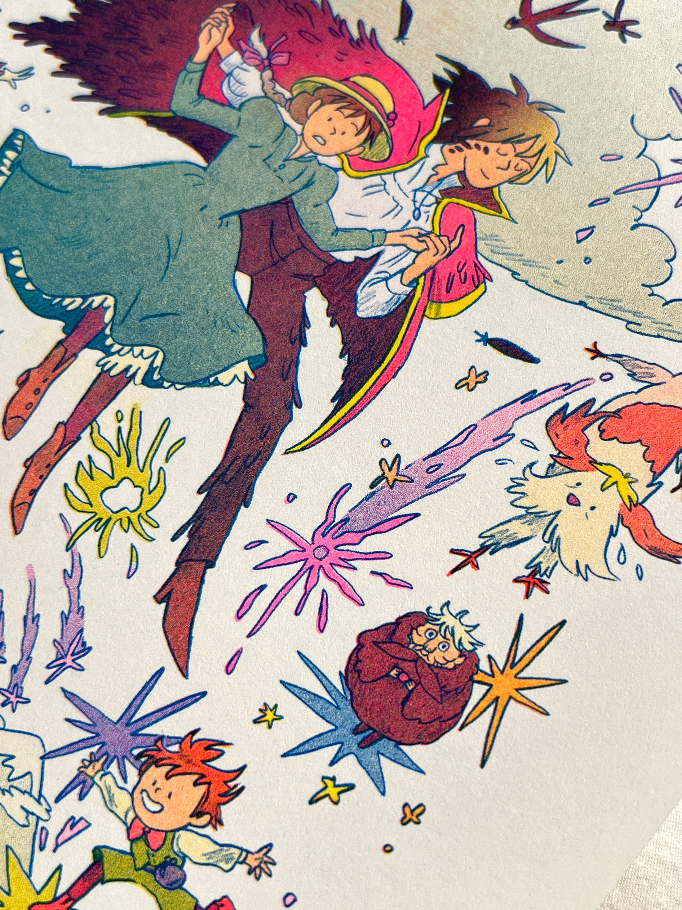 Howl's Moving Castle Small Riso Print – natalie andrewson