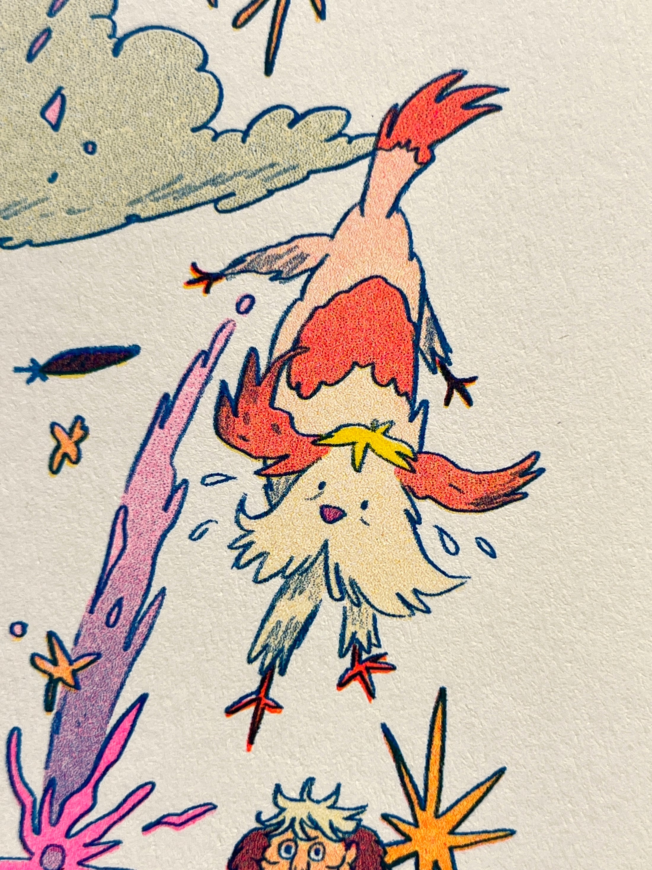 Howl's Moving Castle Small Riso Print – natalie andrewson