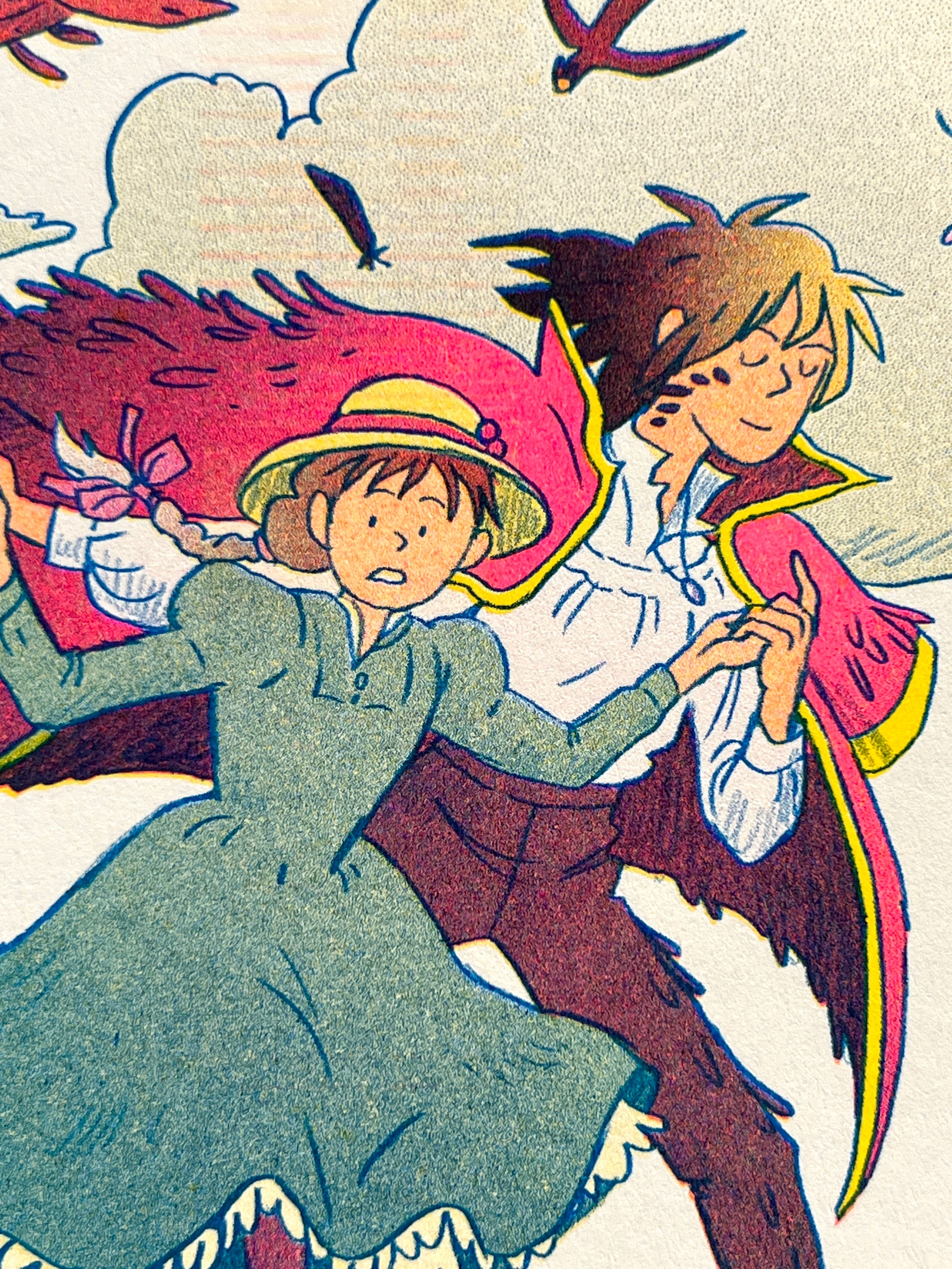 Howl's Moving Castle Small Riso Print – natalie andrewson