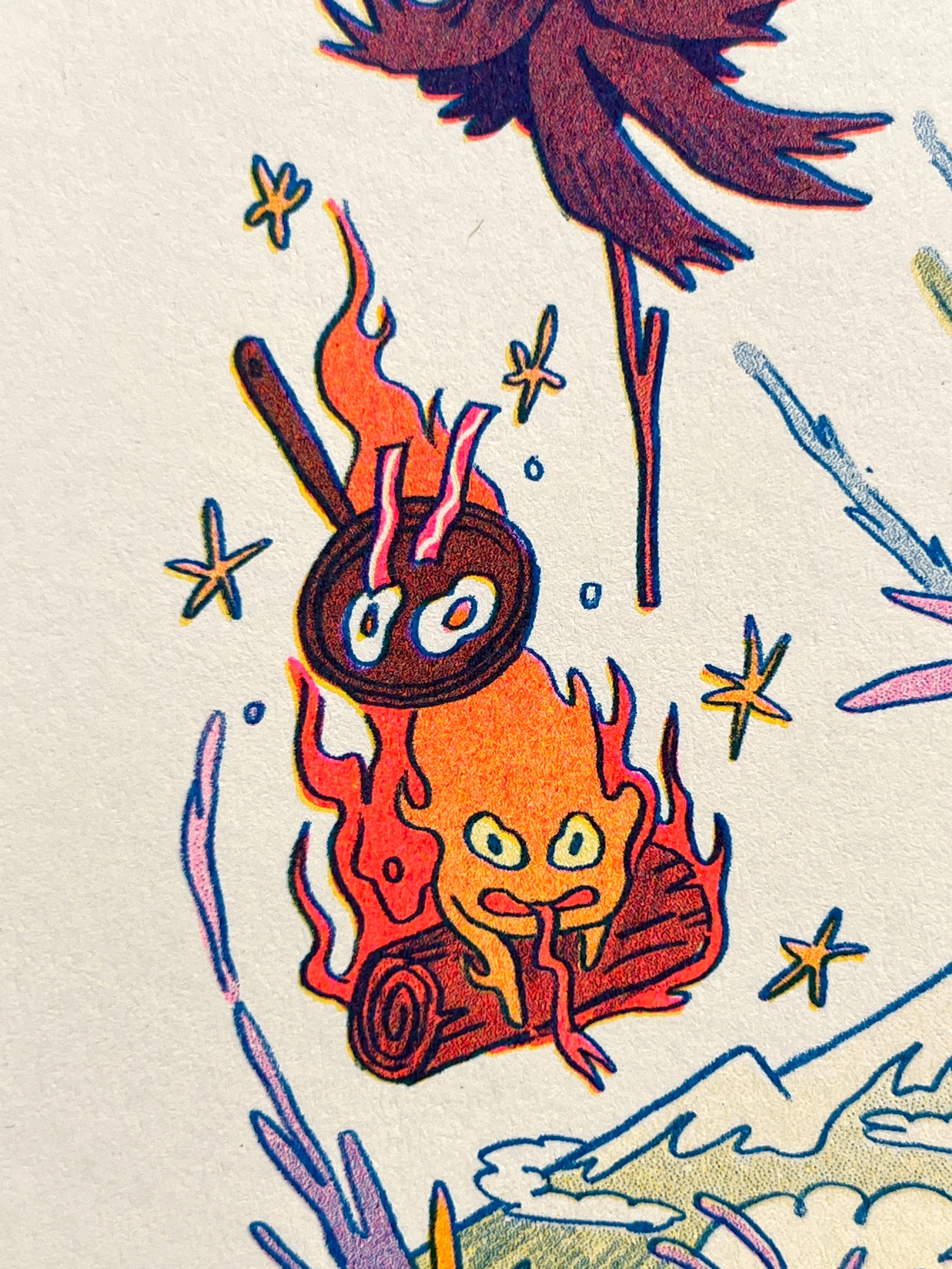 Howl's Moving Castle Small Riso Print – natalie andrewson
