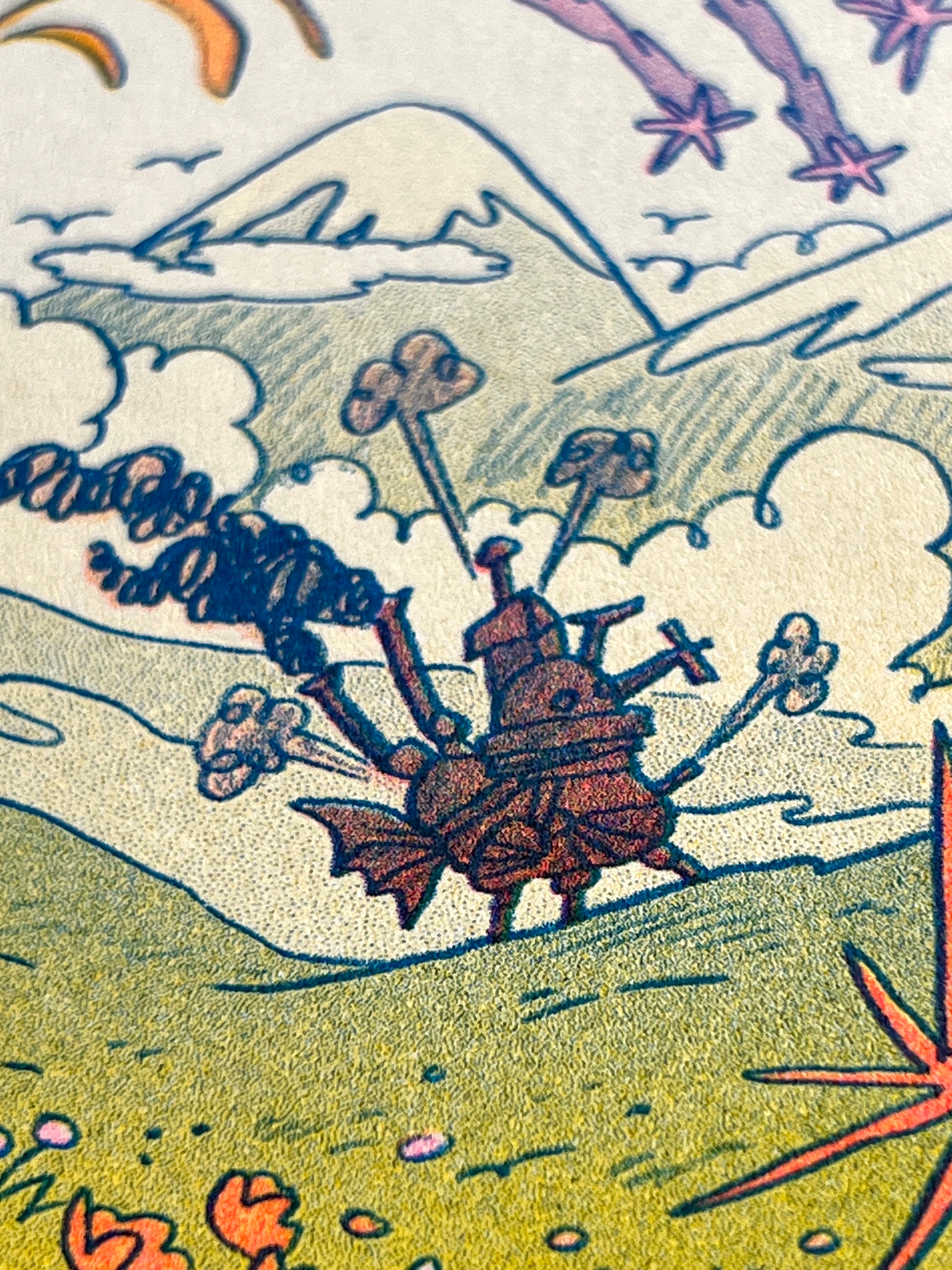 Howl's Moving Castle Small Riso Print – natalie andrewson