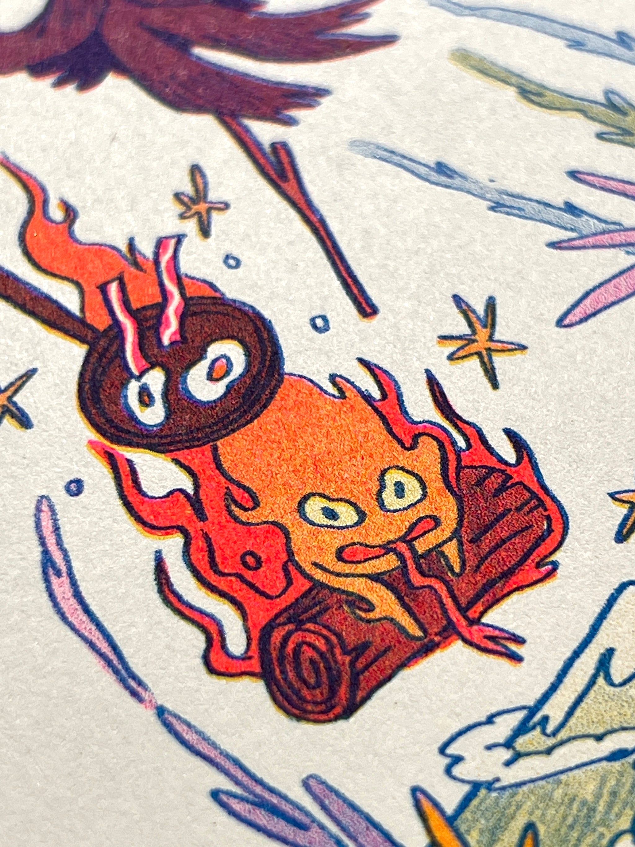Howl's Moving Castle Small Riso Print – natalie andrewson