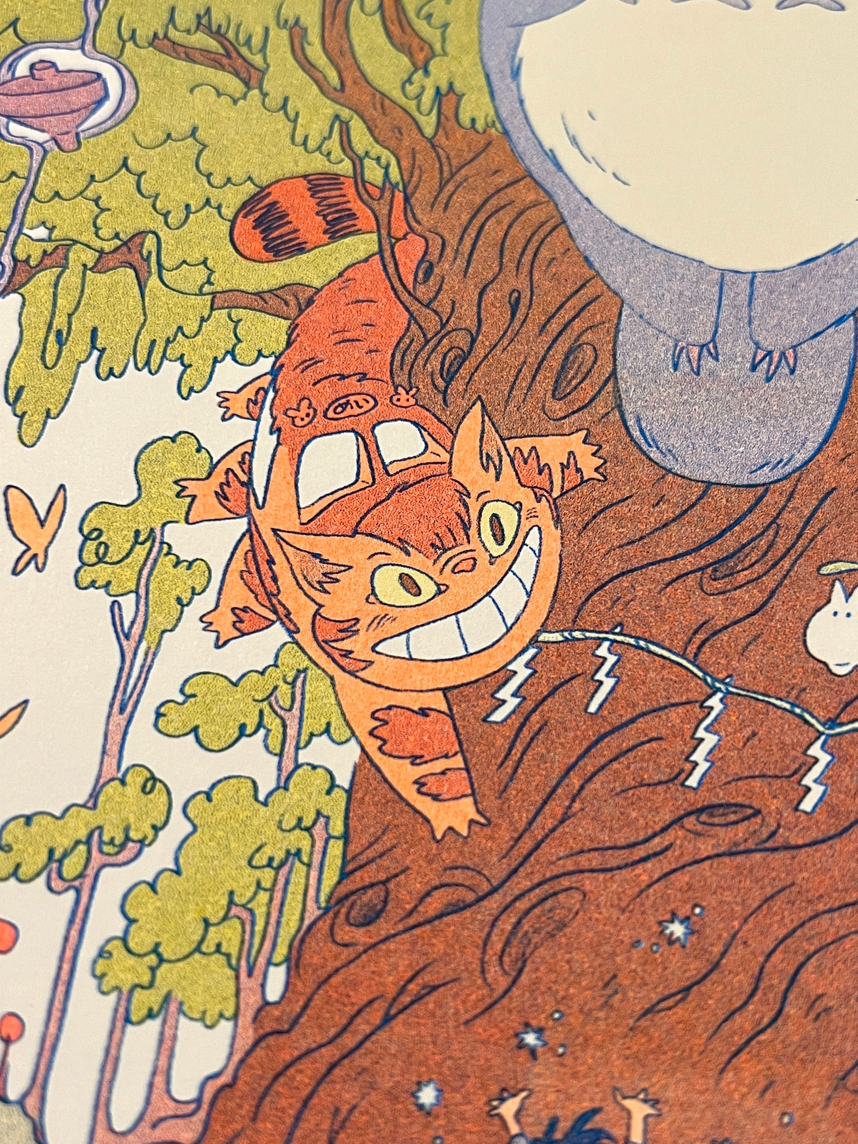 Totoro Small Riso Print – natalie andrewson