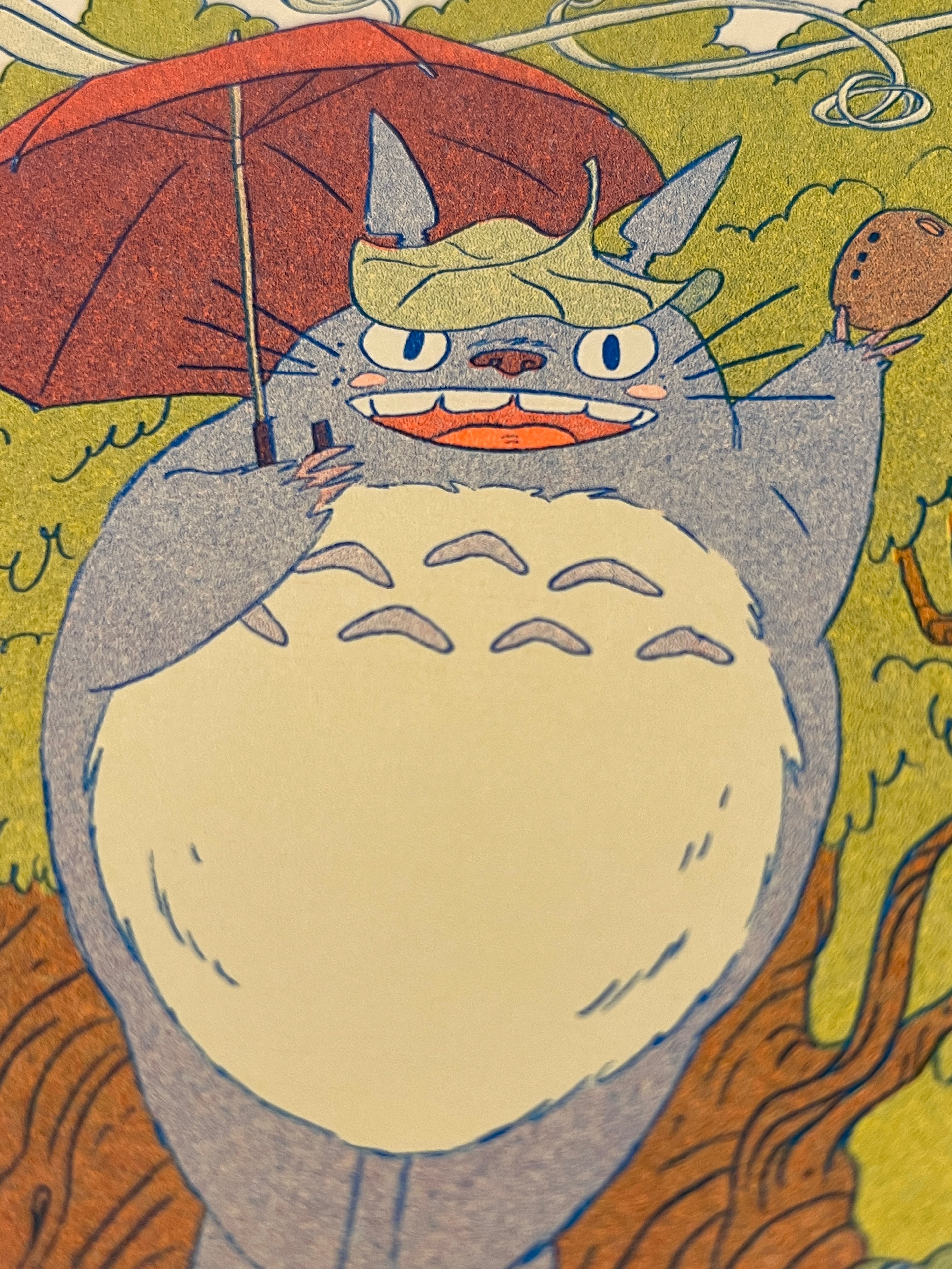 Totoro Small Riso Print – natalie andrewson