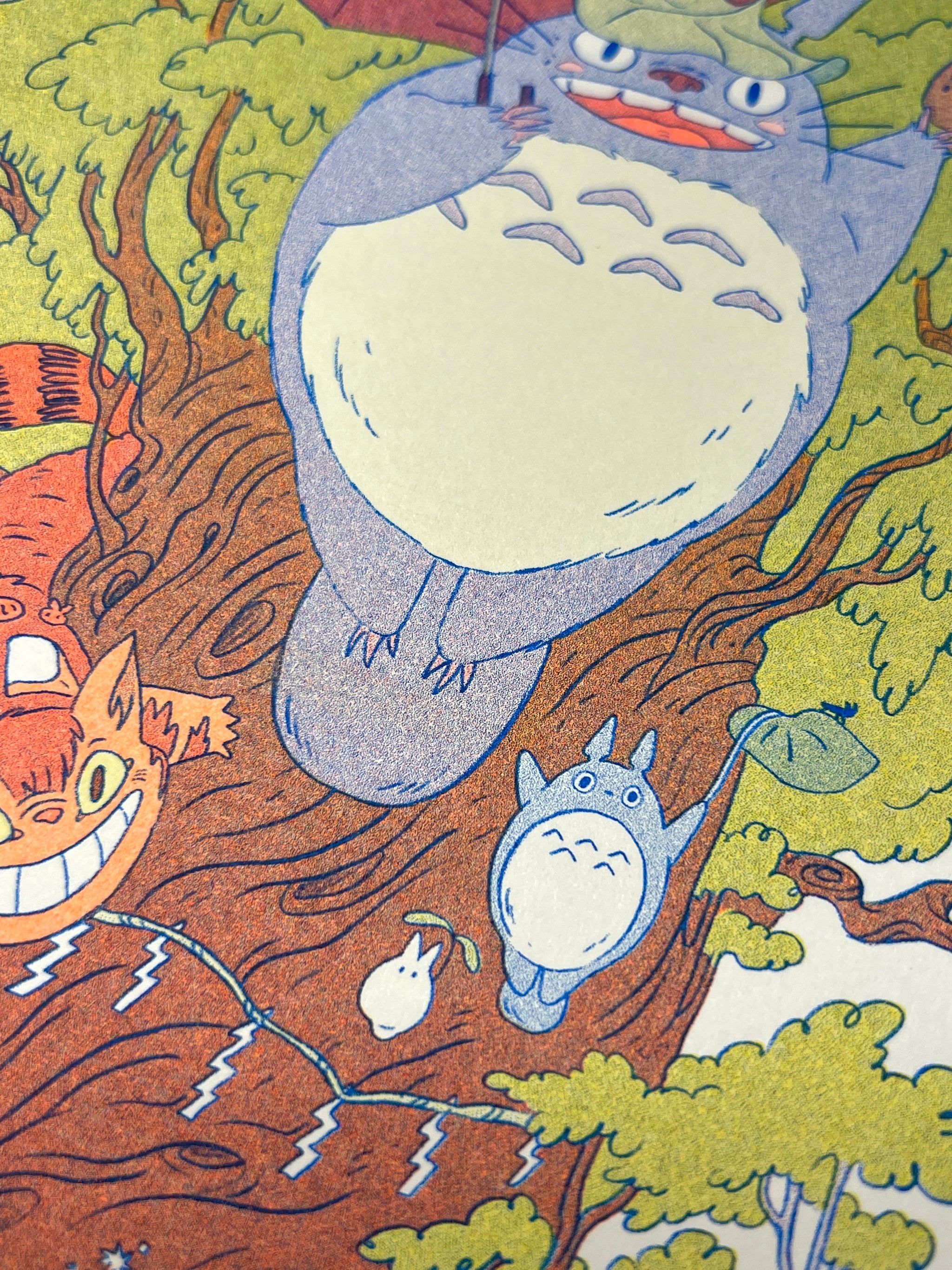 Totoro Small Riso Print – natalie andrewson