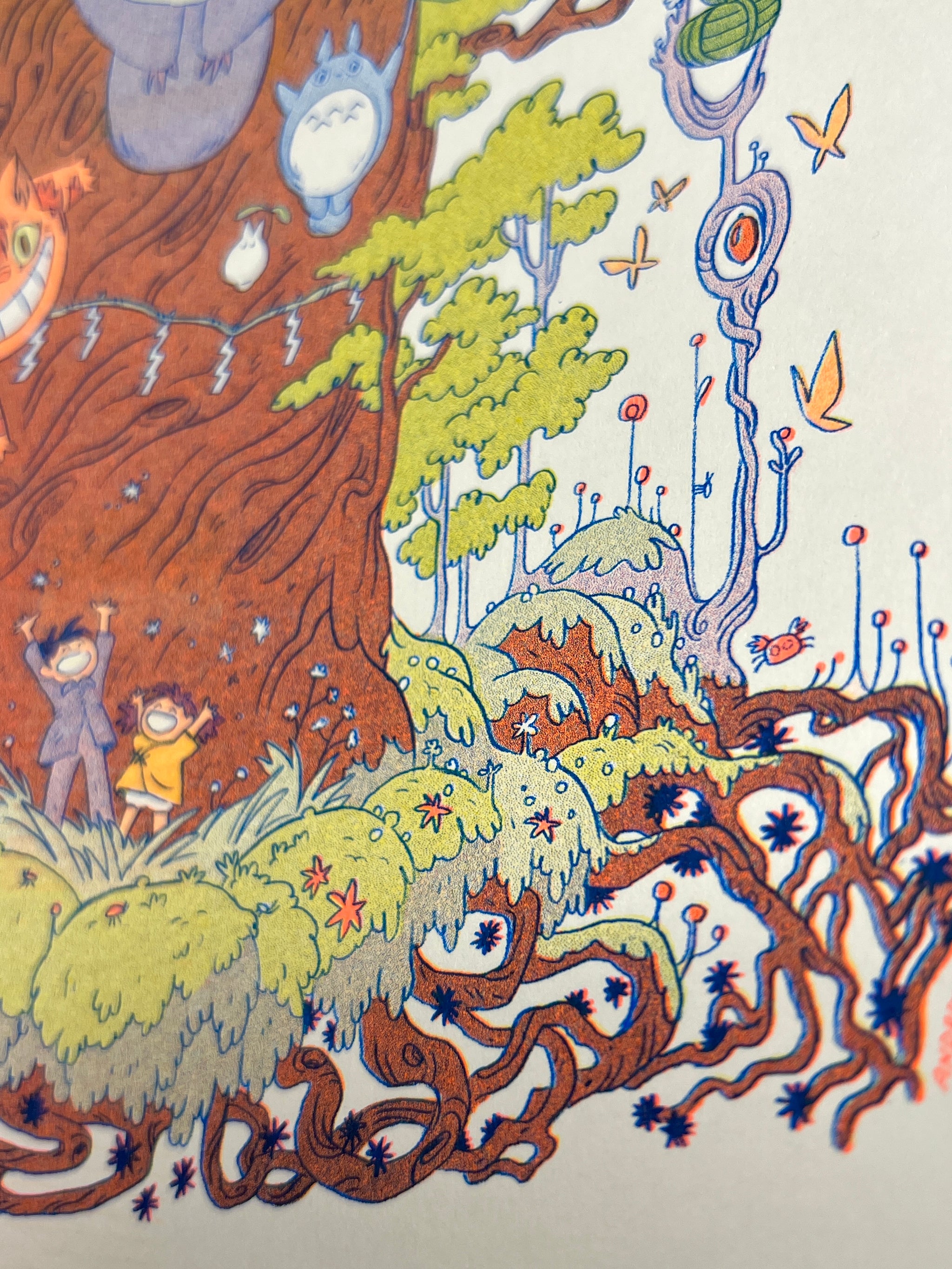 Totoro Small Riso Print – natalie andrewson