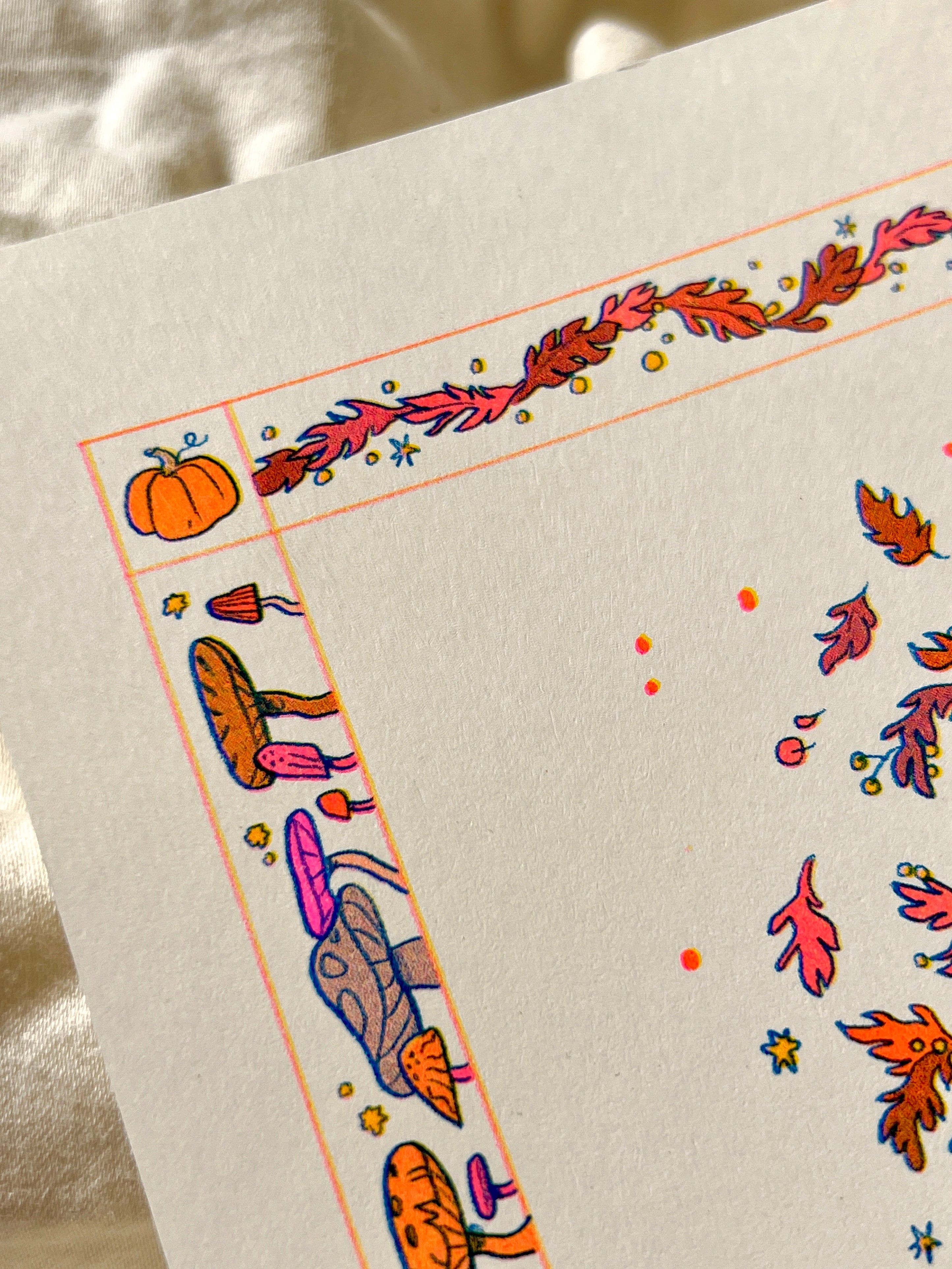 Pumpkin Fairy Riso Print – natalie andrewson